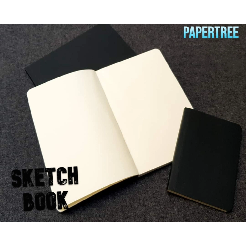 PAPERTREE A5 Size Handy Sketch Note Book - Black