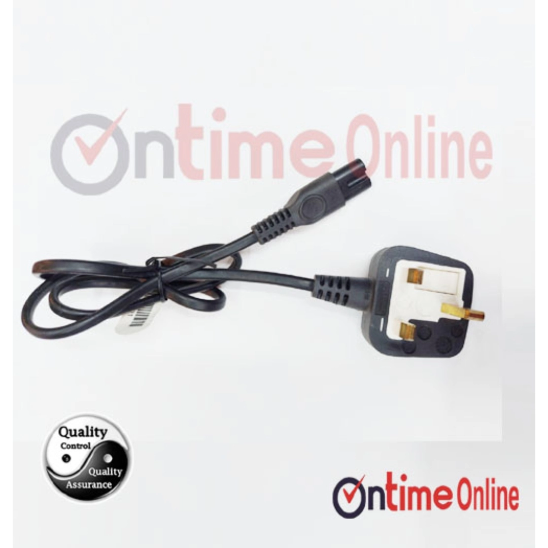 3 Pin UK Power Cable (2.5 Feet long cable) for Laptop with Fuse Power ...