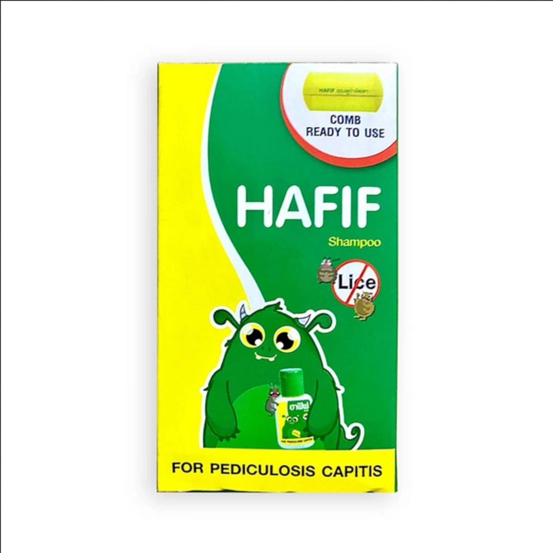 HAFIF Pediculosis Treatment (Anti Lice) Shampoo with Comb – 50 ml, Thailand