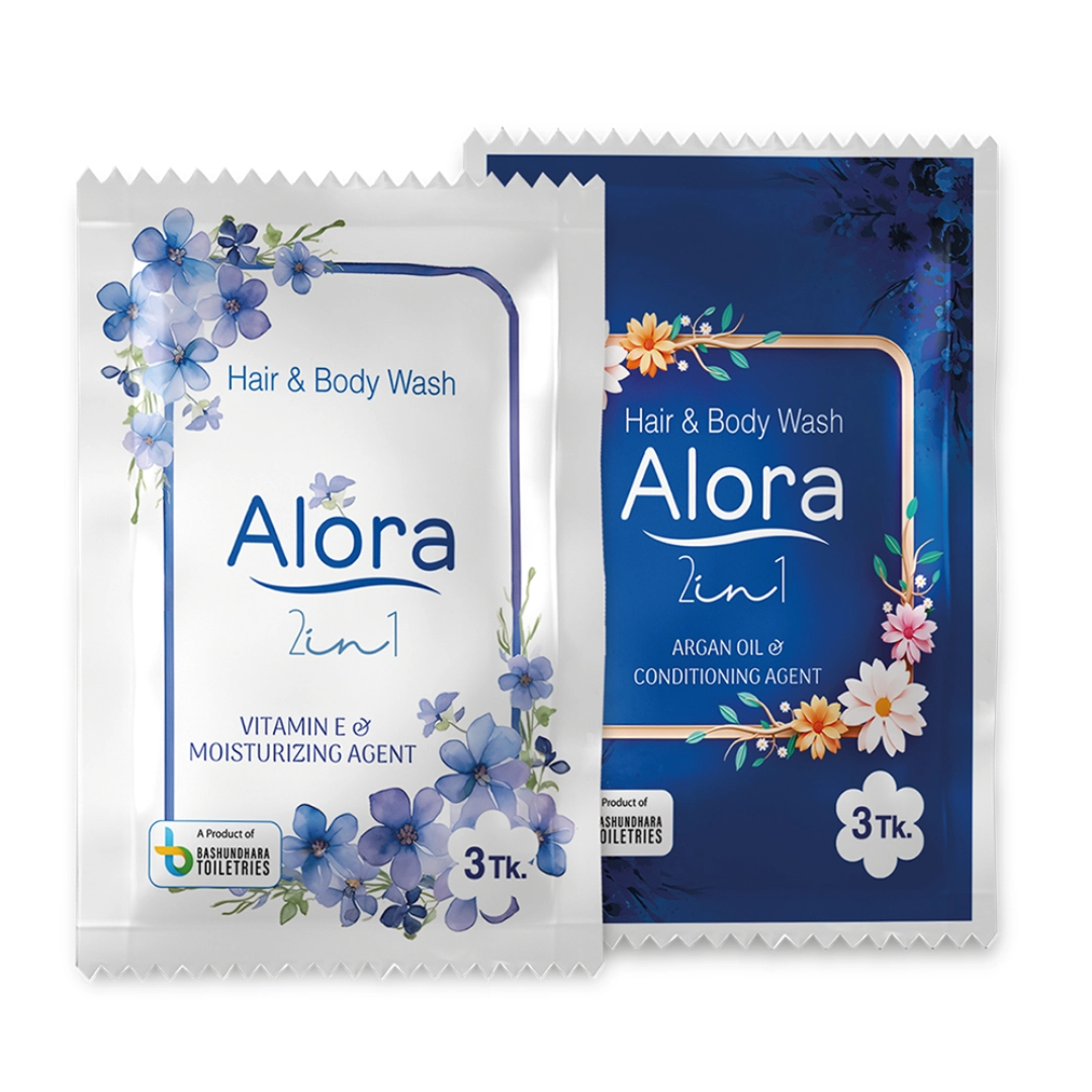Alora 2‑in‑1 Body & Hair Wash – 5ml (12 Pcs)