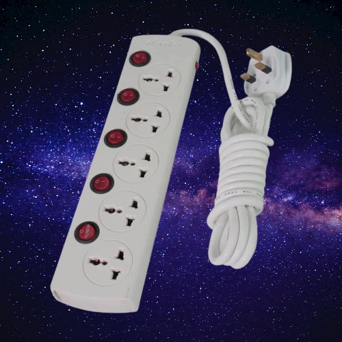 Heavy Duty Multiplug / Power Strip Nano MBS-405 5 Port 3 Pin Power ...