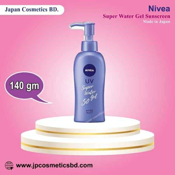 Nivea Sun Protect Super Water Gel Sunscreen Pump Bottle SPF50 PA+++ 140g
