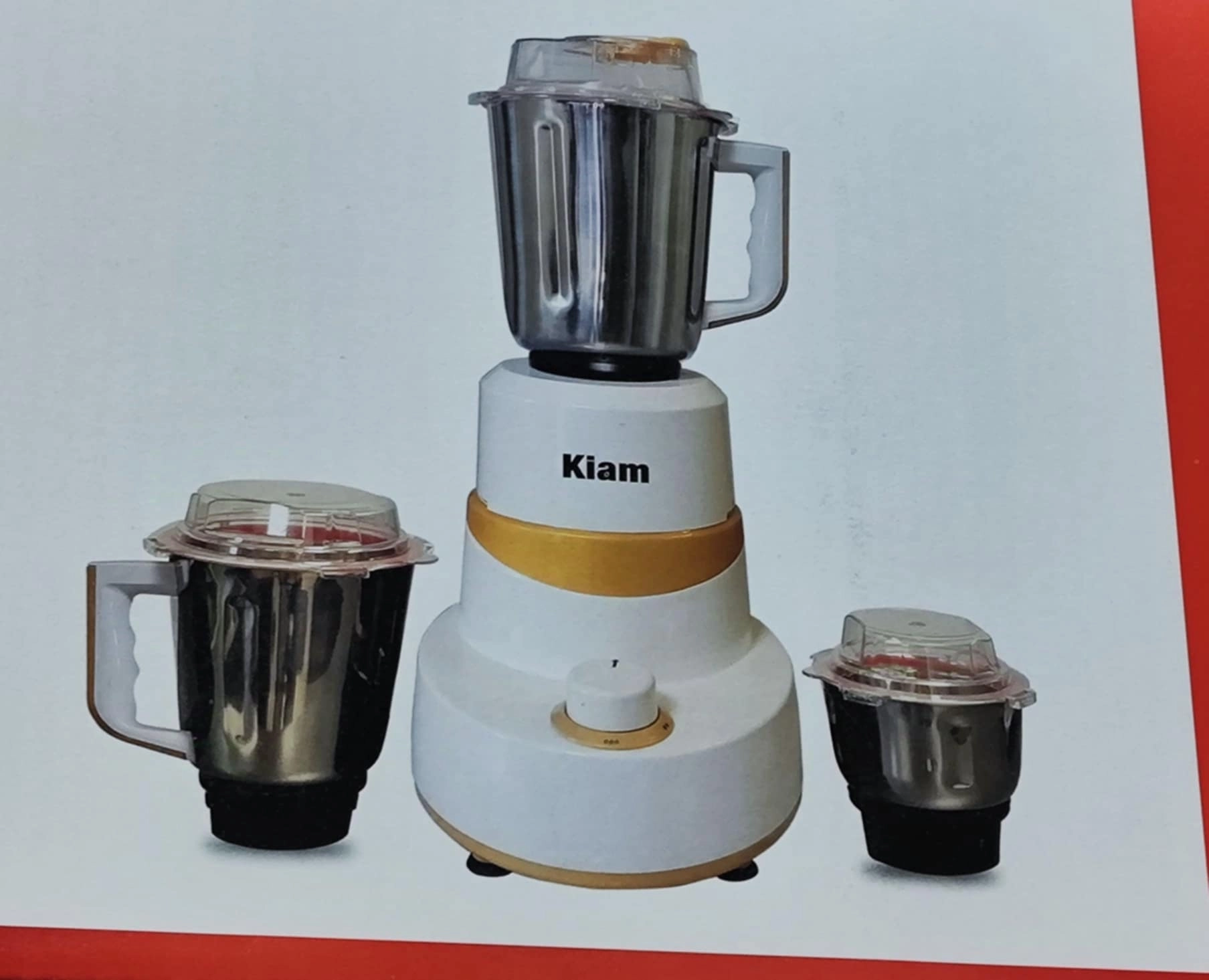 Kiam Mixer Grinder Turbo Mix, 1200Watt, 3 in 1