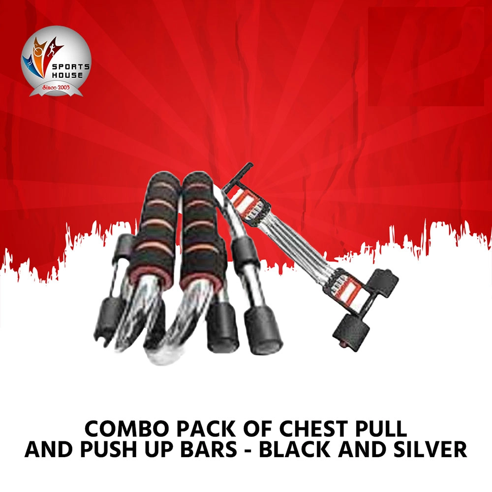 Combo Pack of Chest Pull and Push Up Bars