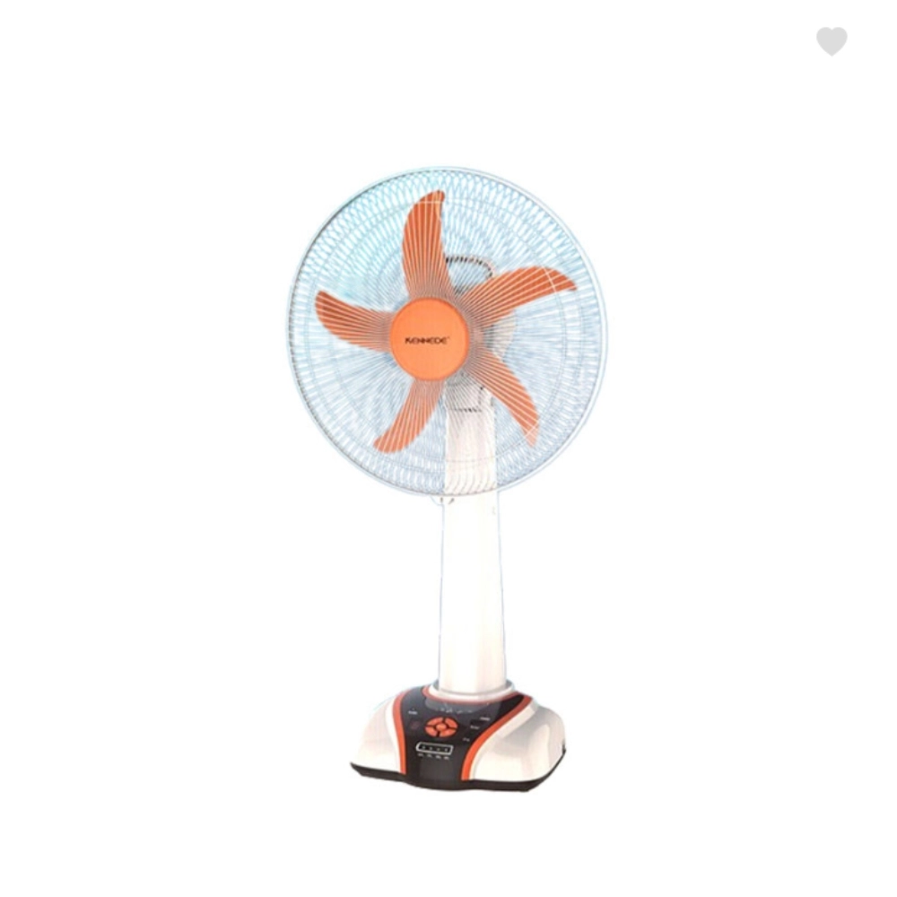 Kennede Rechargeable Half Stand Fan -KN2936s 16 Inch - Green And Orange