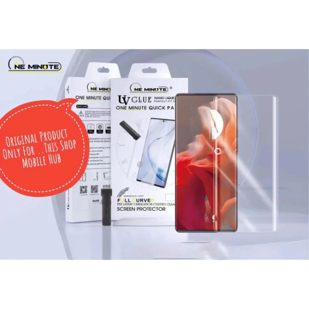 For OnePlus 8 UV Tempered Glass Screen Protector Full Glue Nano Liquid ...