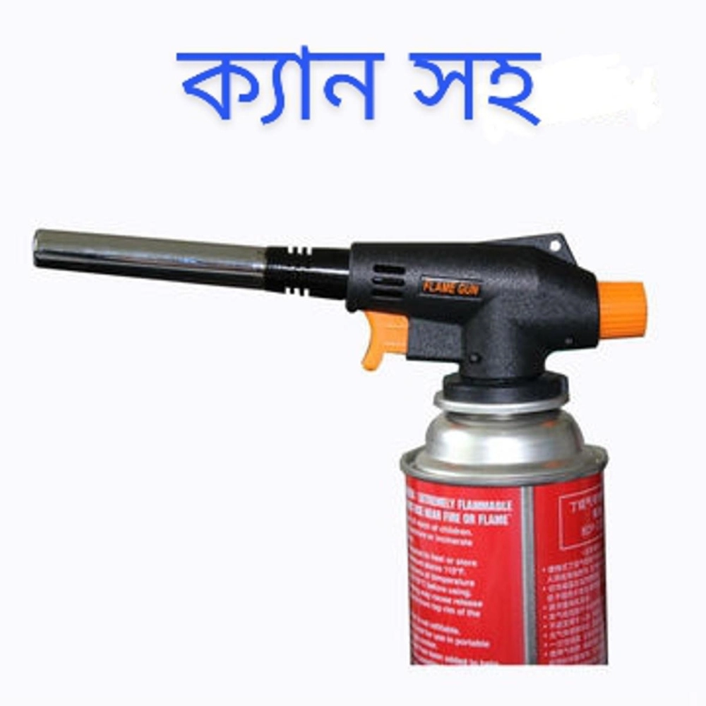 Butane Gas Torch With Gas can and auto fire use BBQ