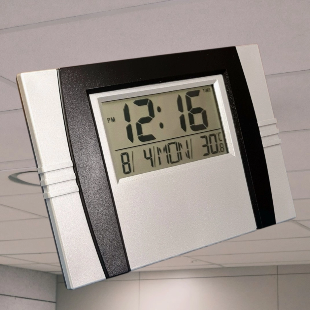 Digital Square Table And Wall Clock Temperature display Medium Size