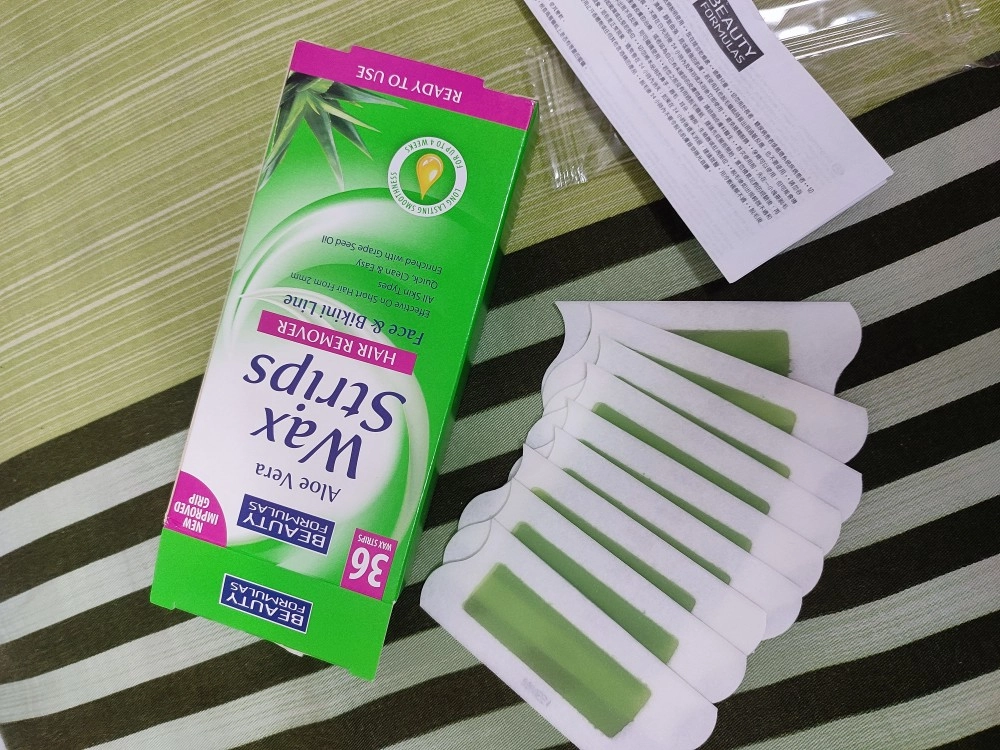 Beauty Formulas Aloe Vera Wax Strips Hair Remover 36pcs