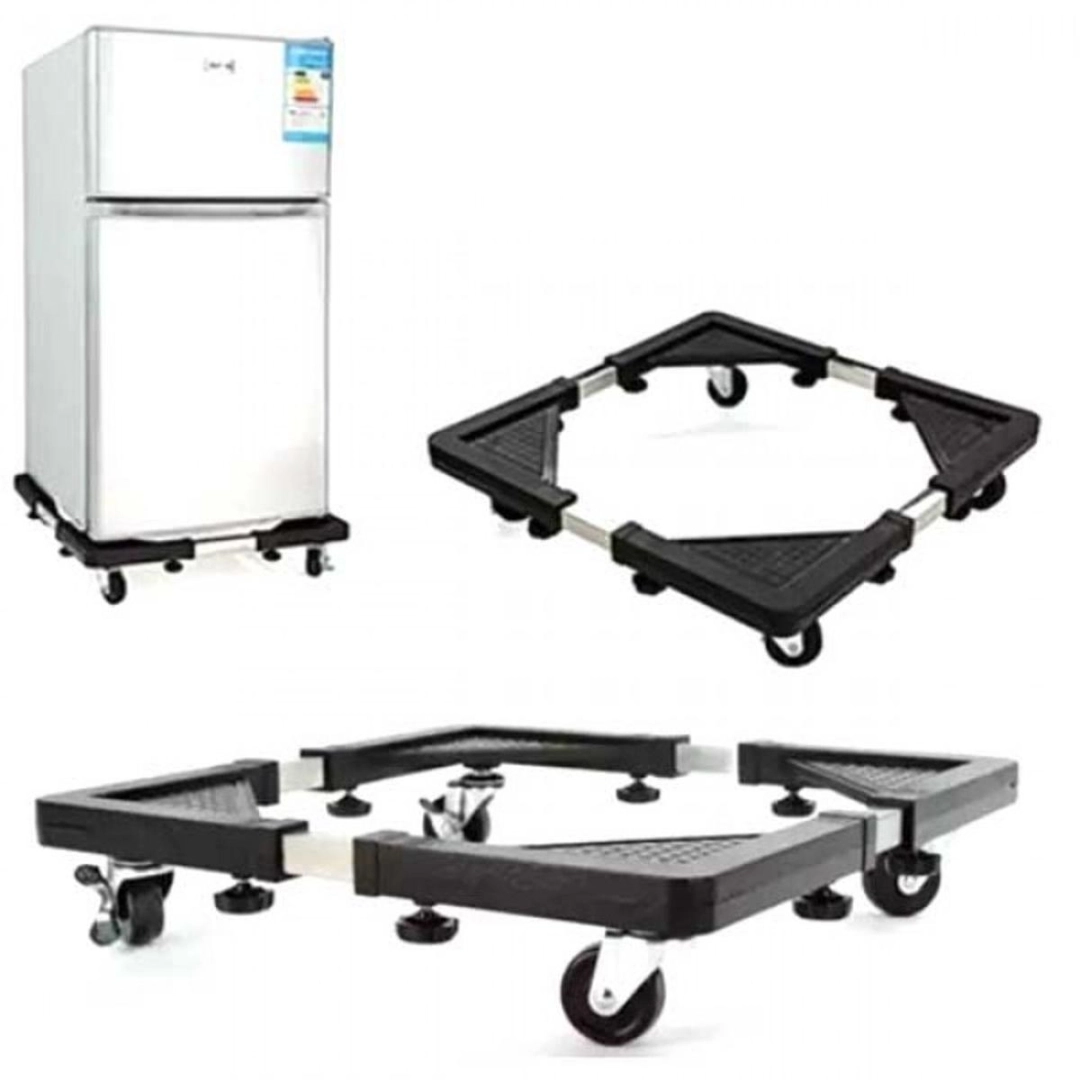 Adjustable Movable Refrigerator Floor Trolley Fridge Stand Washing ...