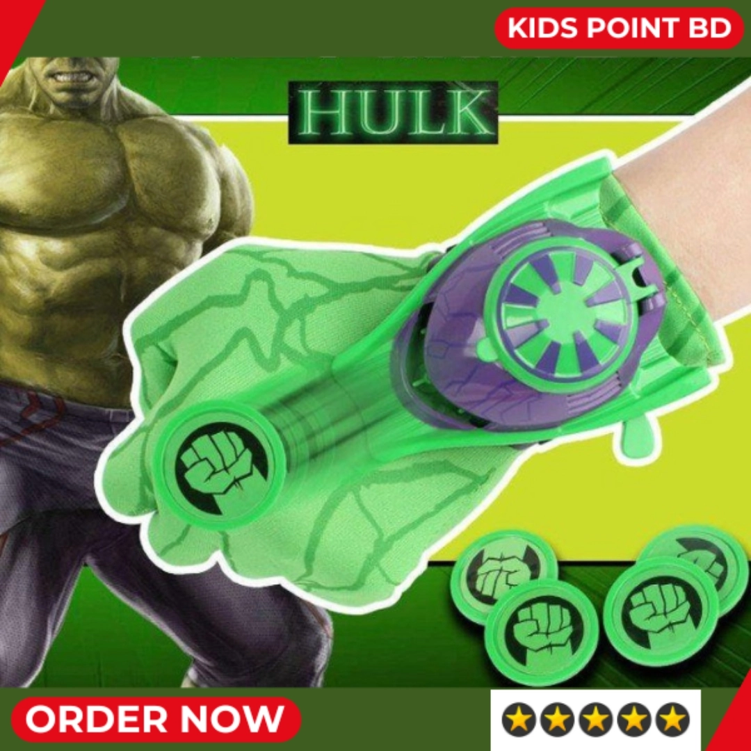Hulk Web Dart Blaster Toys Set - (Launcher, Glove, 4 Pieces Plastic ...