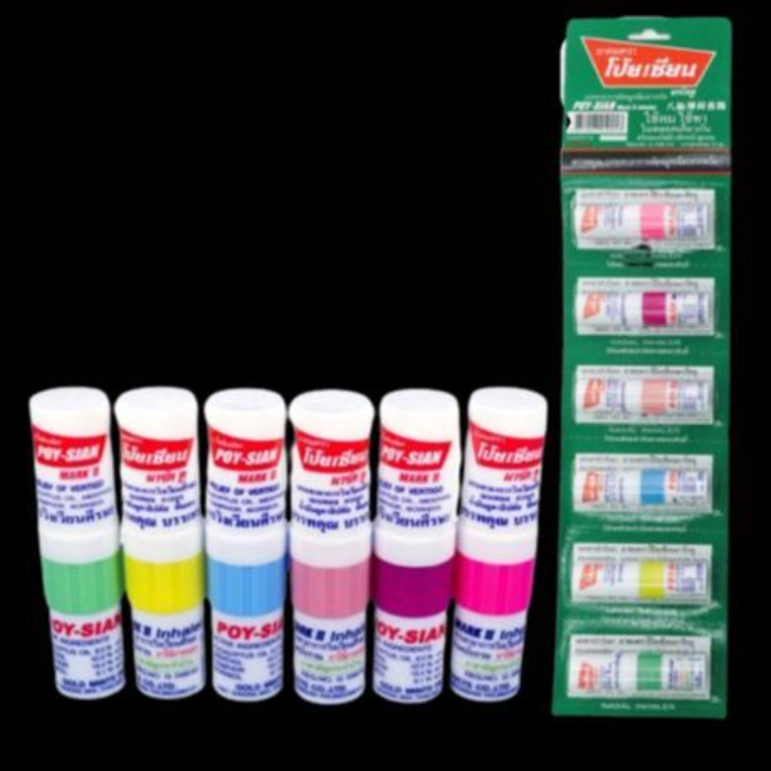 Inhaler Poy-Sian Mark Ii – Thailand Nasal Inhaler And Oil – 6 Piece