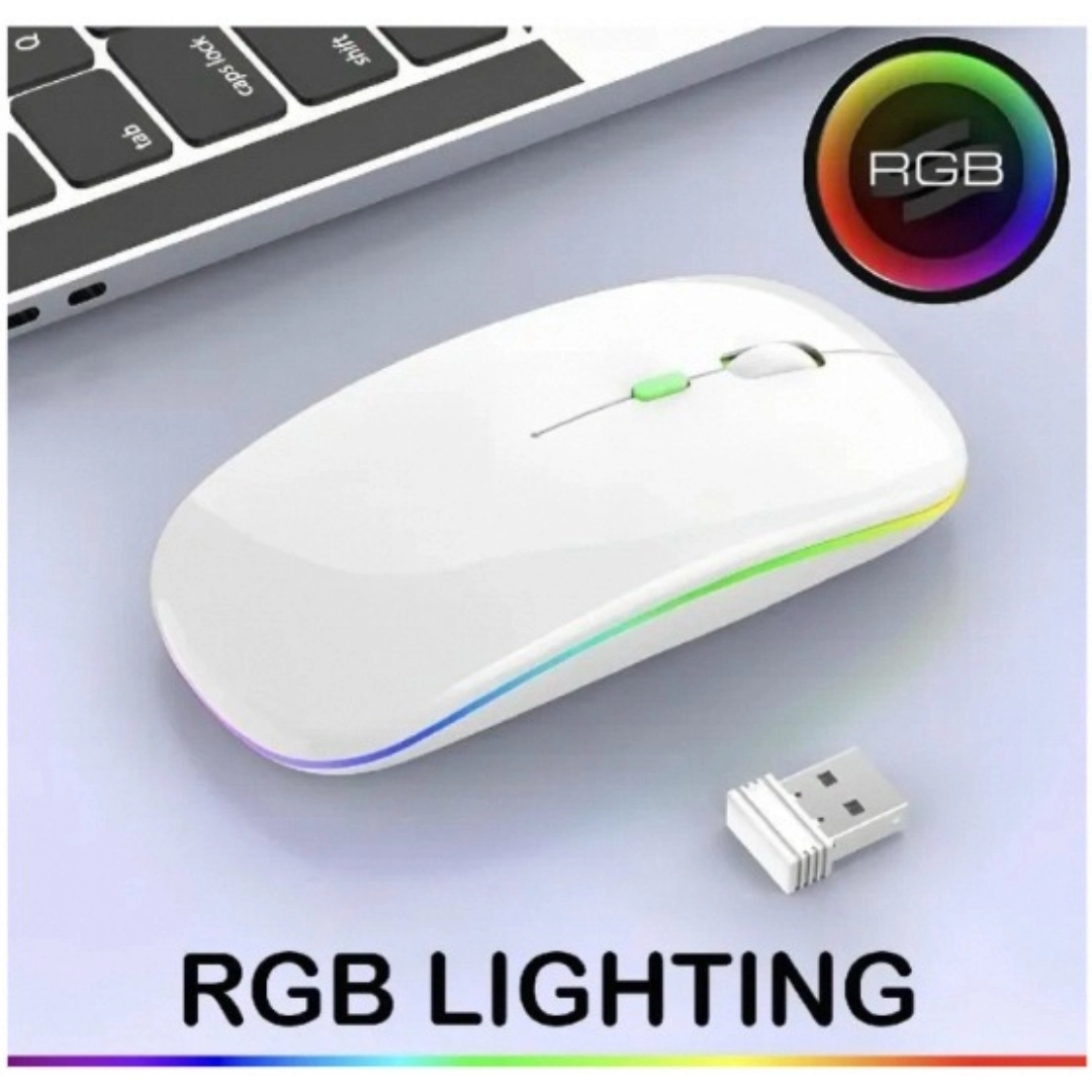 Rechargeable Wireless Rgb Waterproof Optical Mouse For Pc And Laptop ...