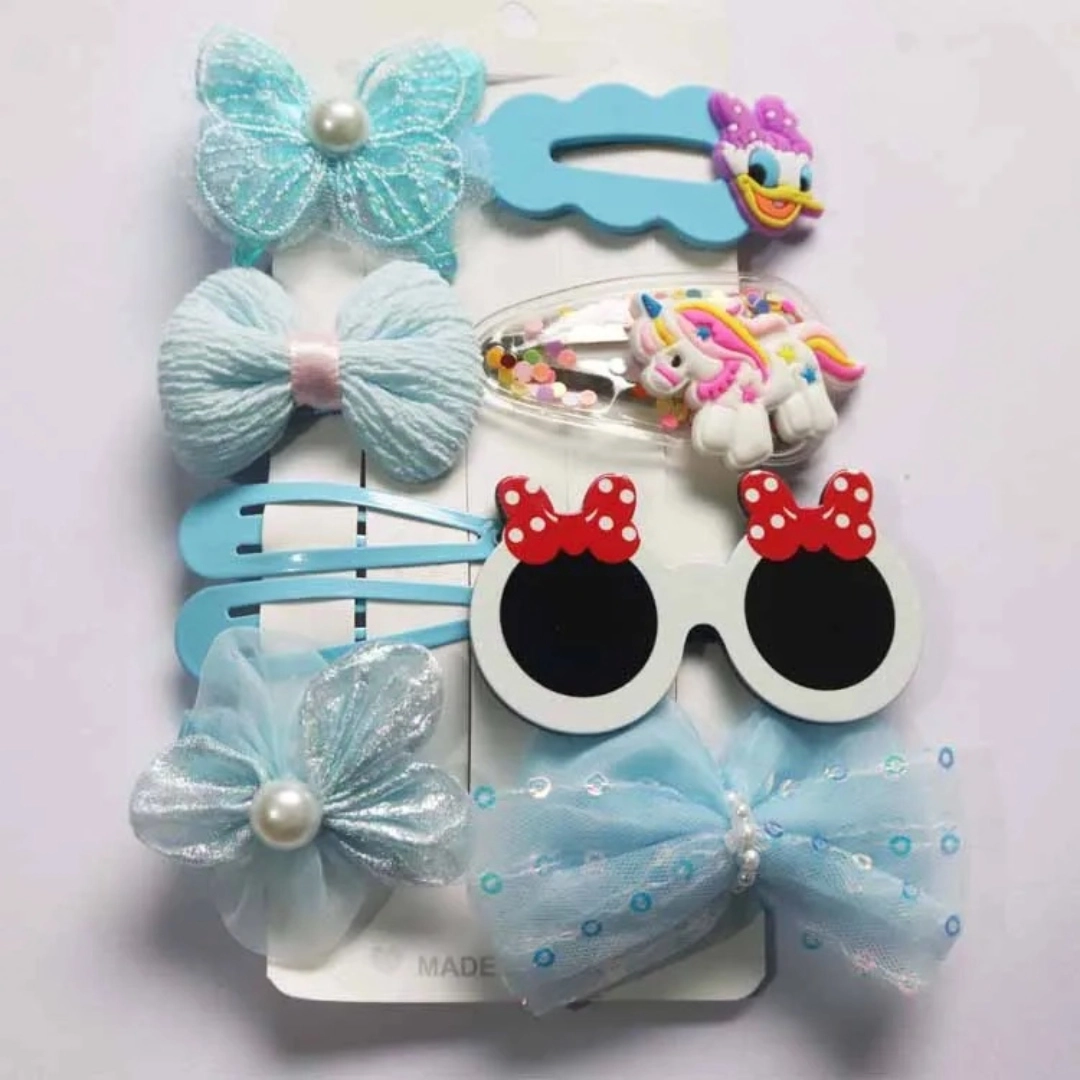 9pcs Girls Hair Clips Set