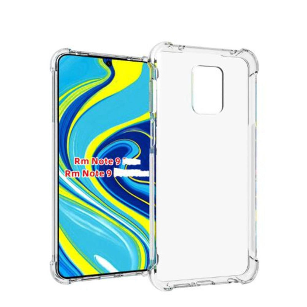 For Xiaomi Redmi Note 9 Ultra Slim Transparent Anti Shock Side Bumper ...