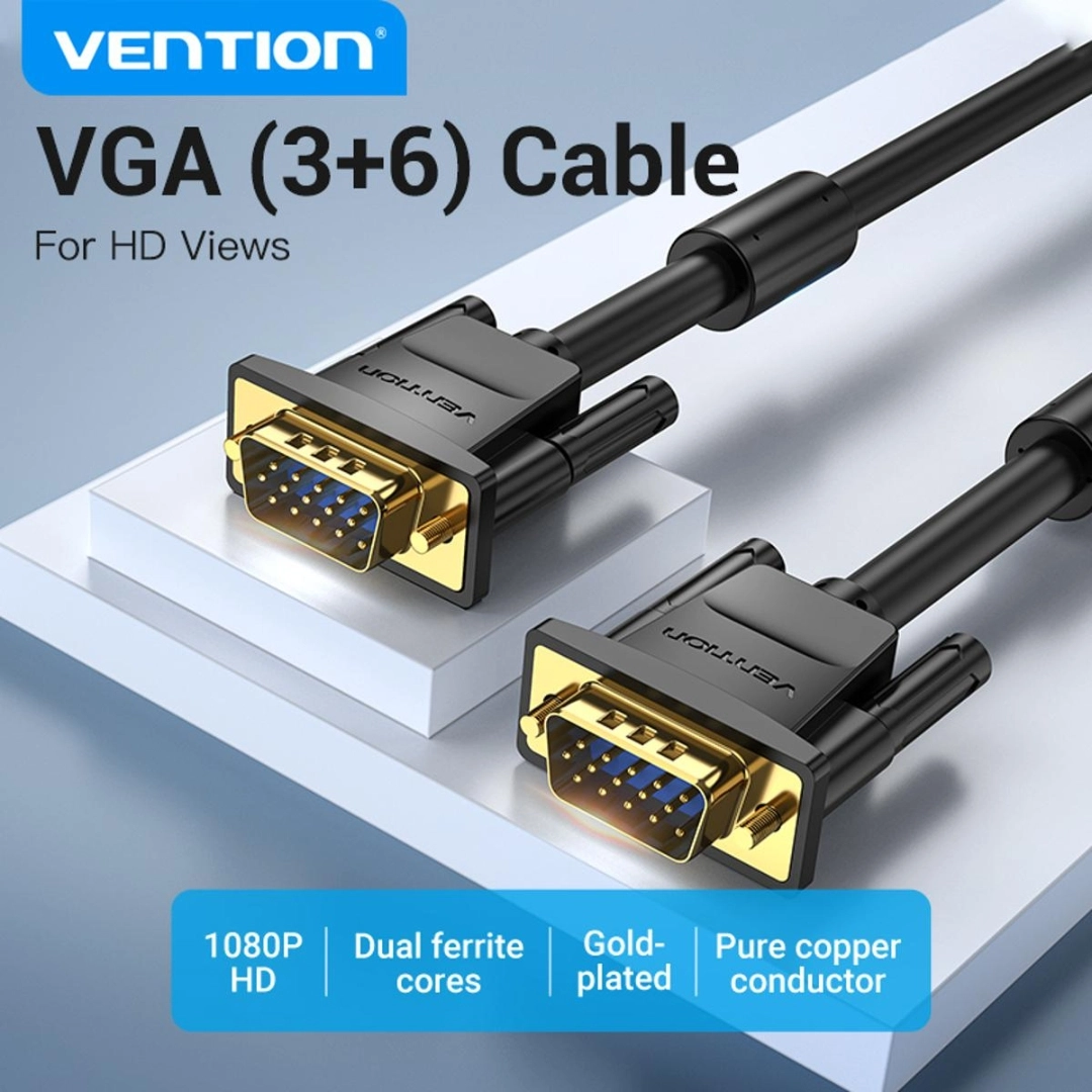 VENTION DAE VGA(3+6) Male to Male Cable
