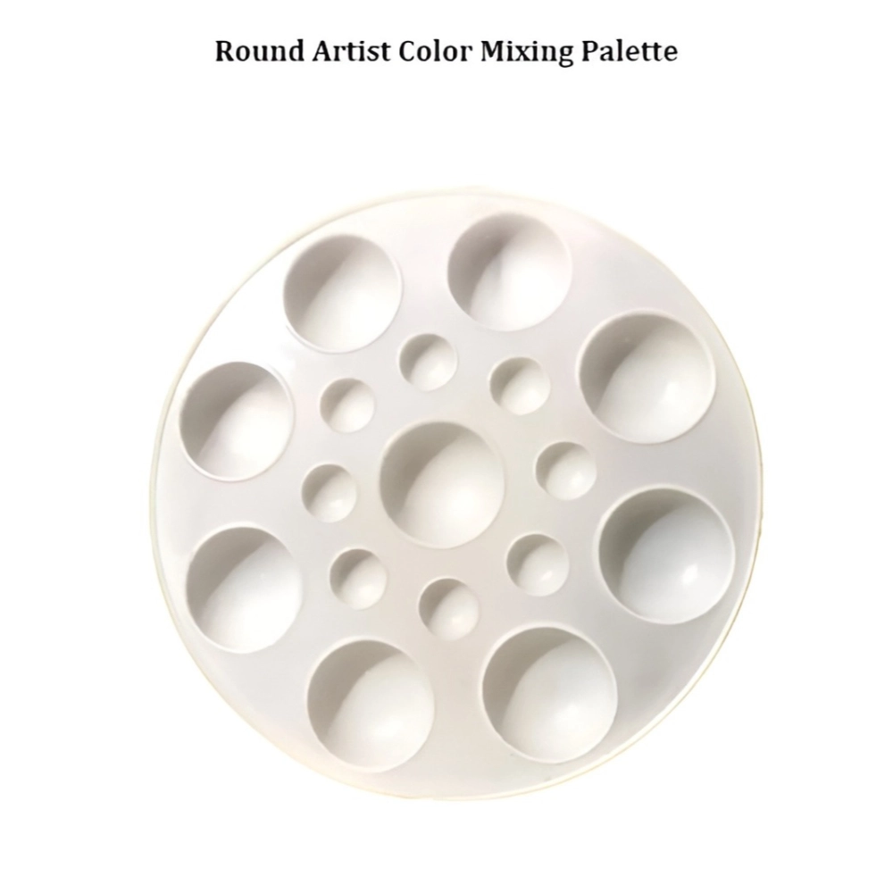 Round Artist Color Mixing Palette - 1Pcs