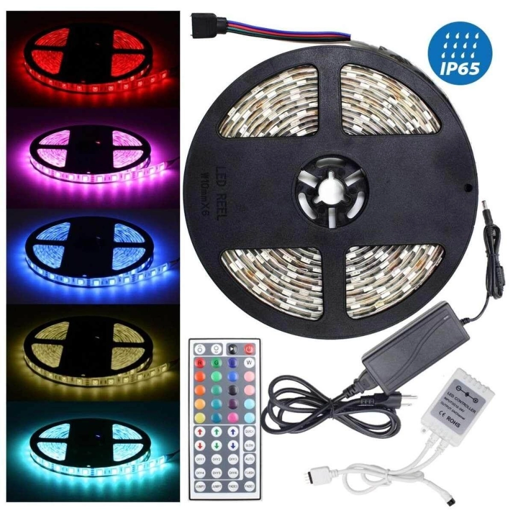 Four Coloutr Led Strip Light - Remote Control-16 Feet Strip