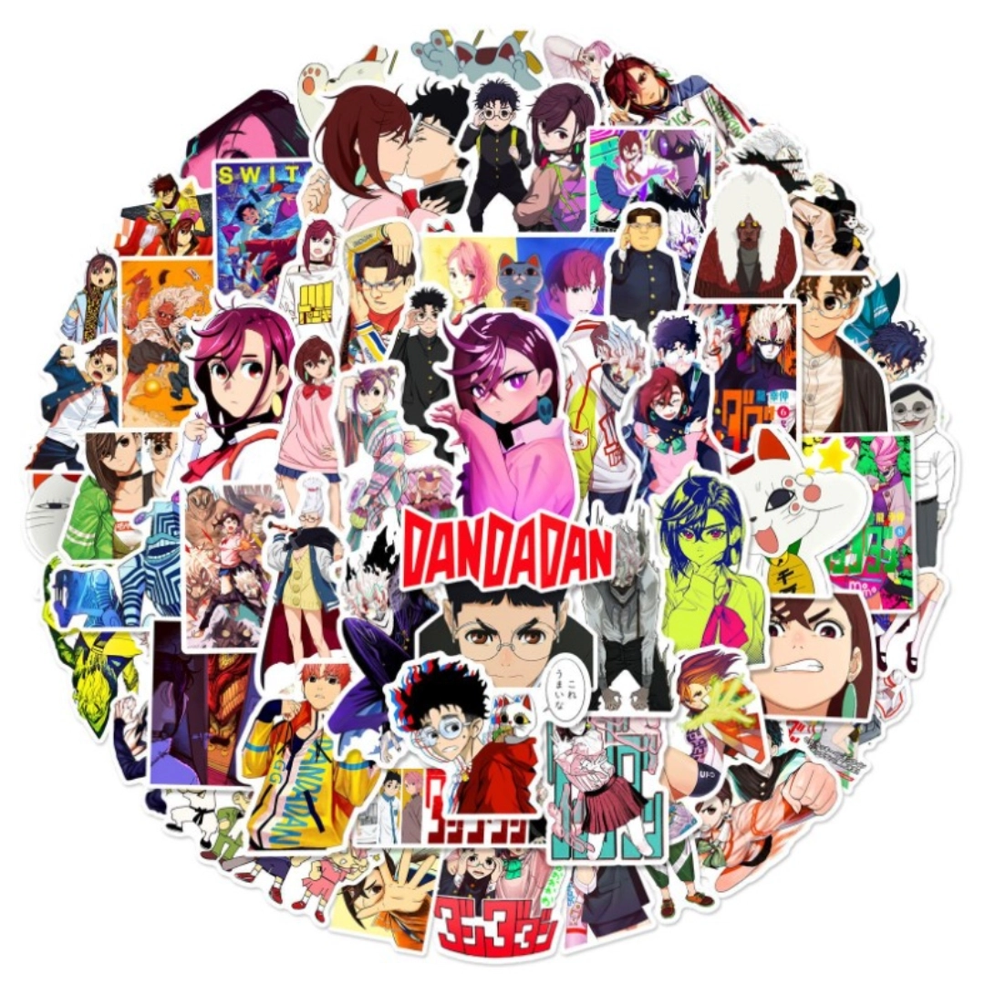 60 Pcs/Set Dandadan Pvc Waterproof Mini Stickers For Wall Guitar ...