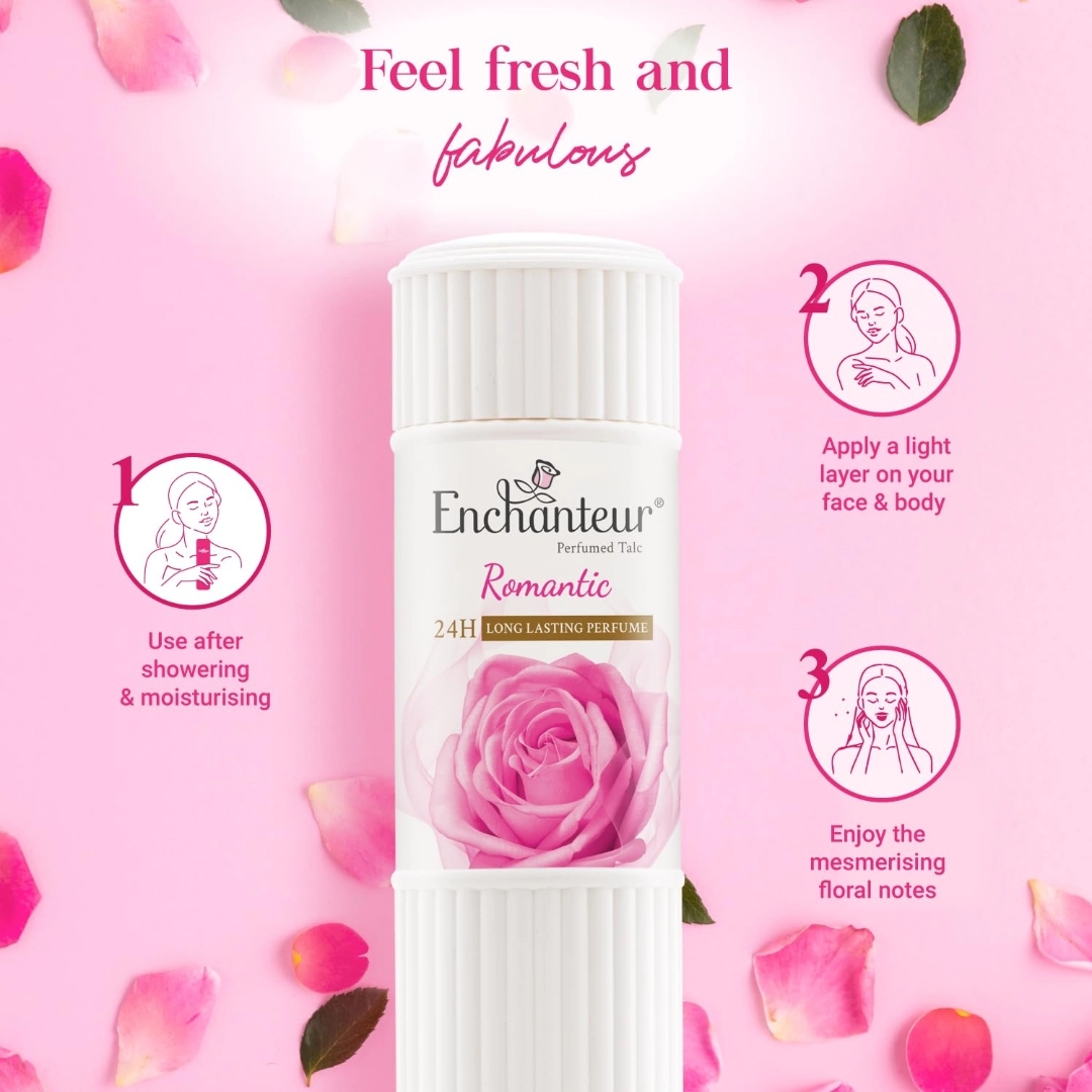 International Malaysian Product Enchanteur Talcum Romantic Powder Used ...