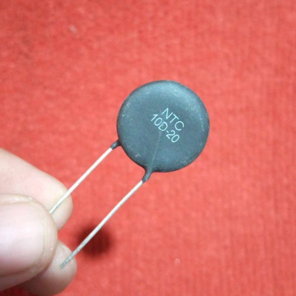BLACK NTC 10D-20 20mm Leaded Epoxy Coated Thermistor Temperature Sensor NTC 10 Ohm Thermal ...