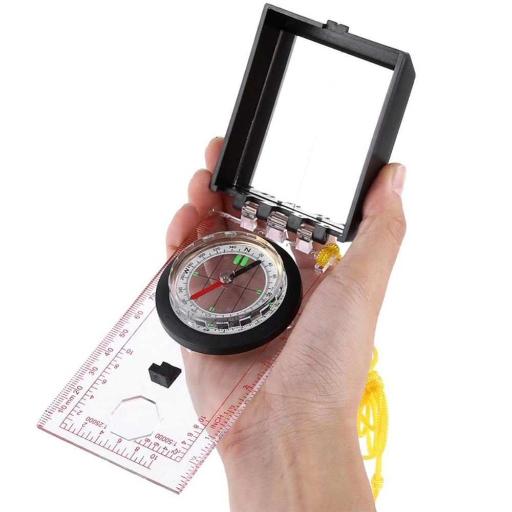 Folding Map Navigation Compass Survival Camping Hiking With Mapping ...