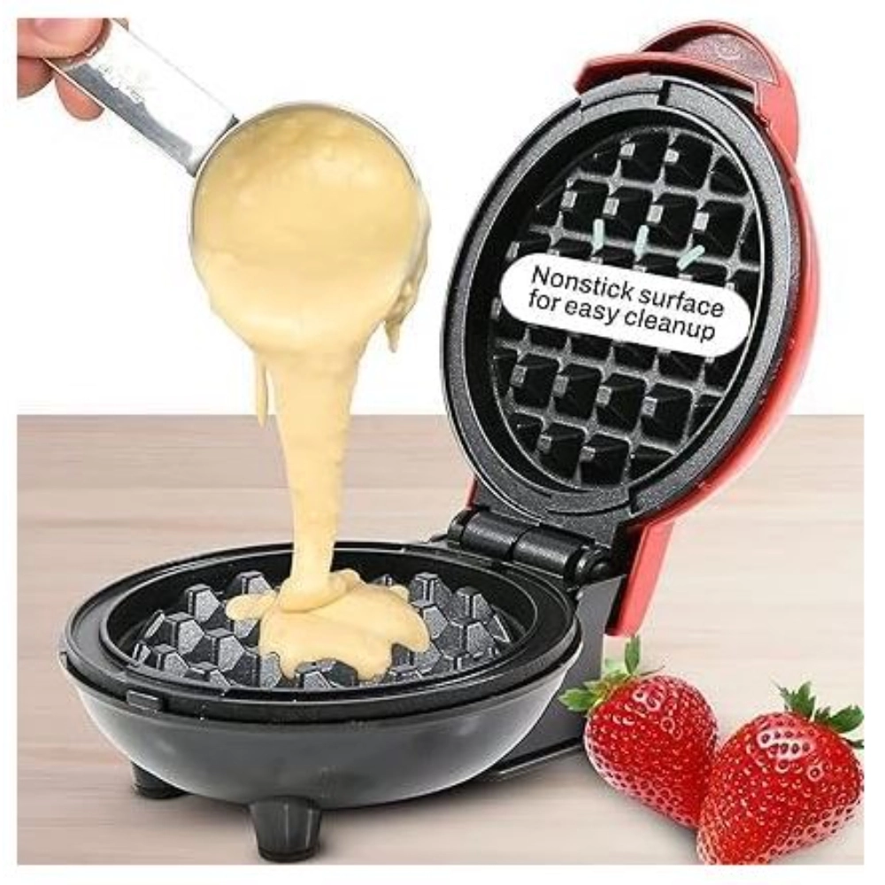 Mini Waffles Maker Machine, 3-in-1 Electric Waffle Iron with Non-Stick ...