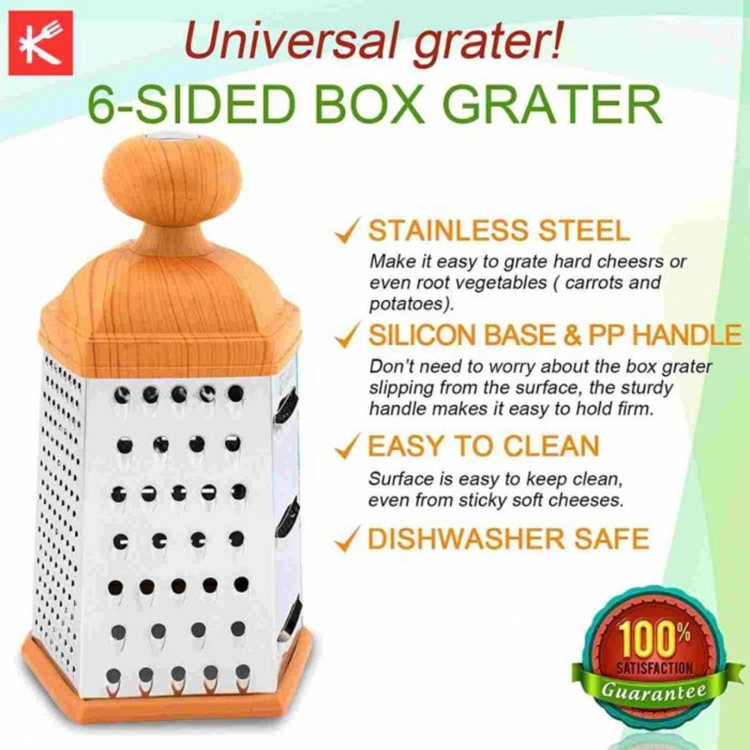 6-Sided Stainless Steel Multifunctional Box Grater