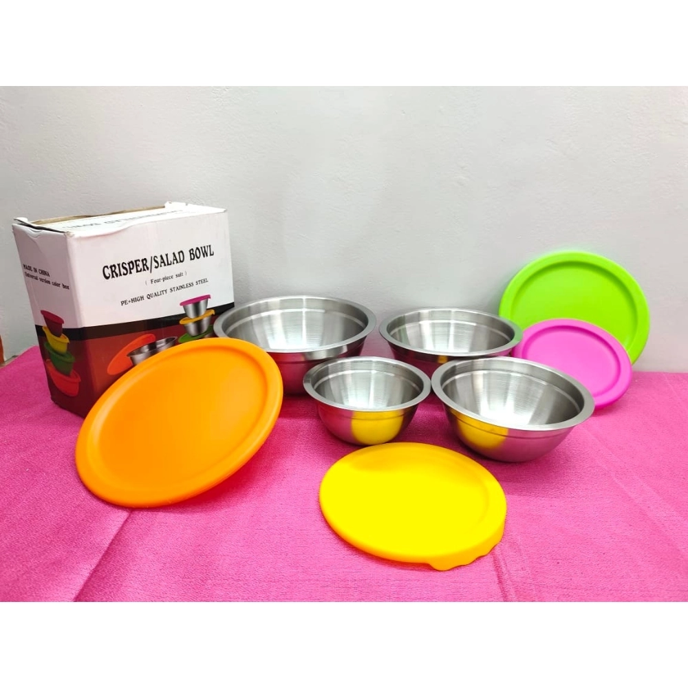 Kitchen Nesting Bowl For Serving & Cooking 4 Pcs Set. Salad, Marinating ...