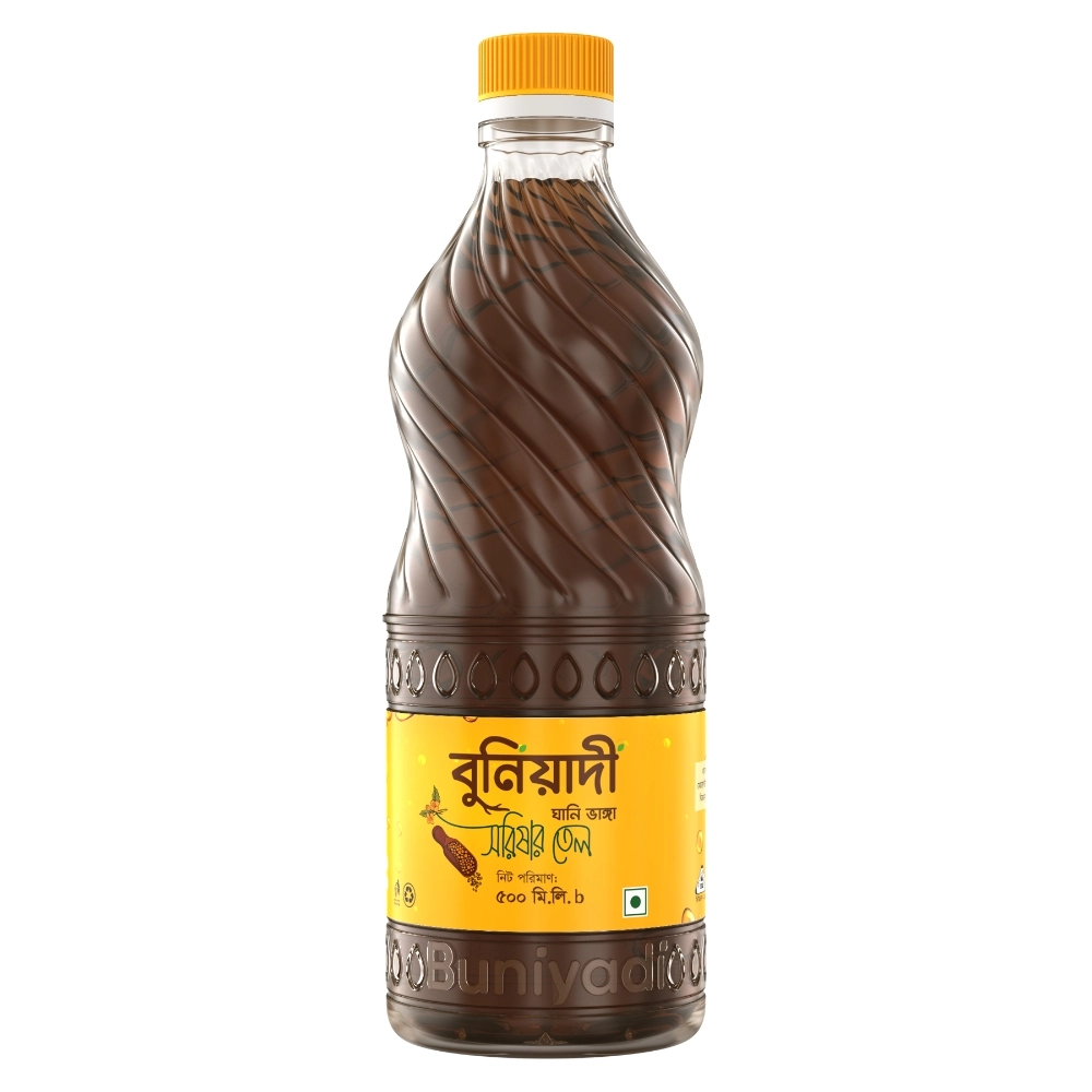 Buniyadi Mustard Oil Ghani Bhanga 500ml