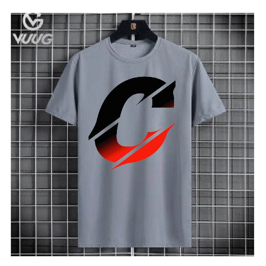 Alphabets C Unisex T-Shirts - Half Sleeve Round Neck - Trendy Men's T ...