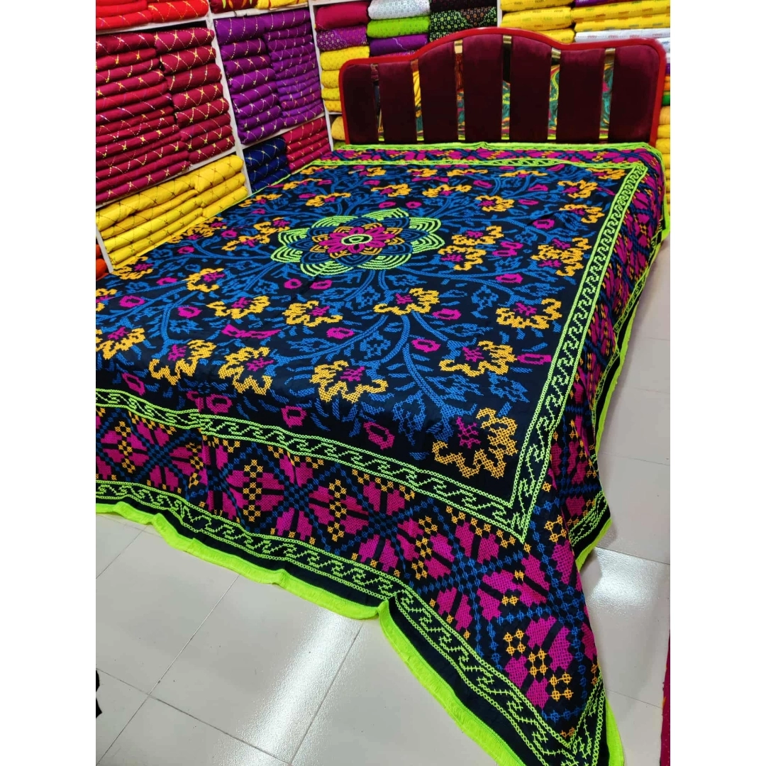 Comfortable Bagan Bilash Nokshi Katha - Design-2 - Size: 7/8 Feet