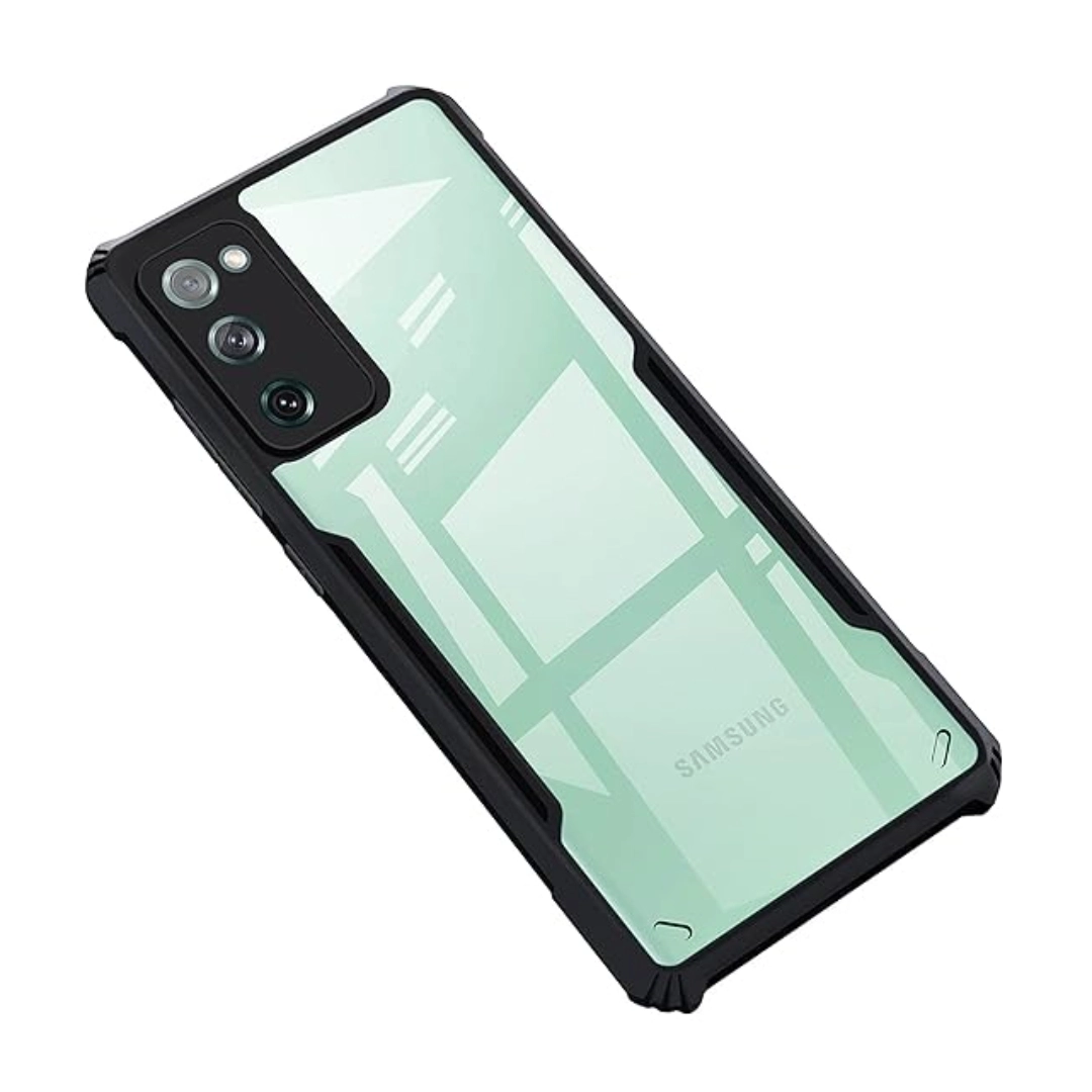 Samsung Galaxy S20 FE 4G/5G protective black border crystal clear xundd ...