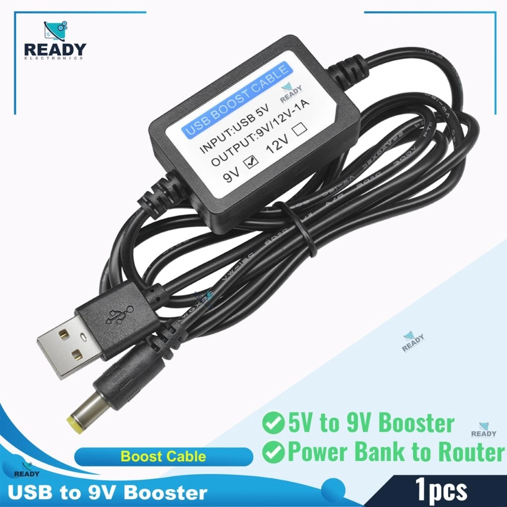 USB Power Boost Line DC 5V to DC 9V/12V 1A USB Converter Adapter Cable Step UP Module Plug Wire ...