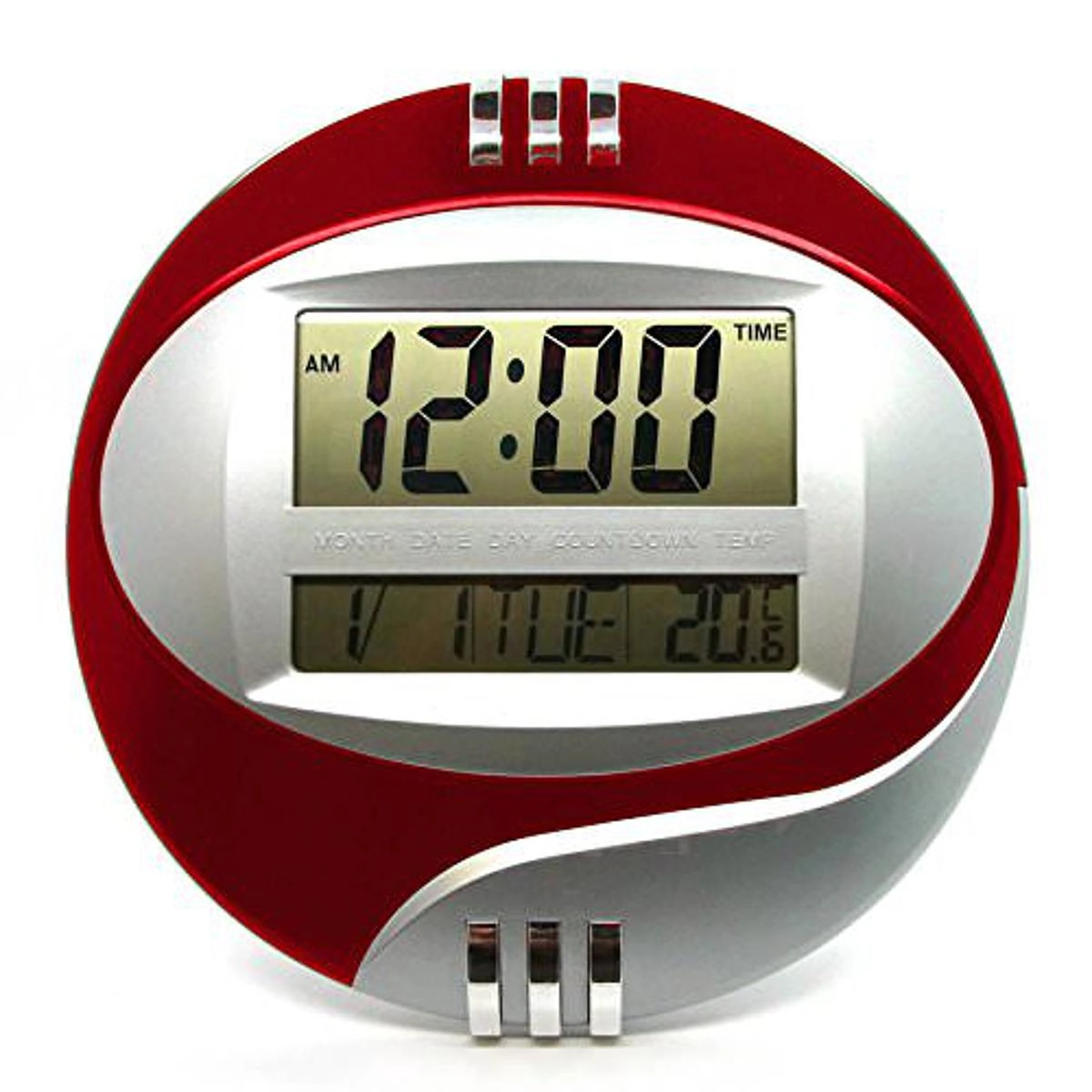 Digital Wall Clock (Red)