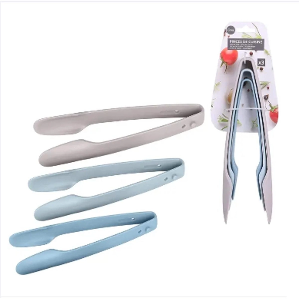 Kitchen Tongs Set of 3 Nesting Kitchen Tongs Plastic - Kitchen Accessories