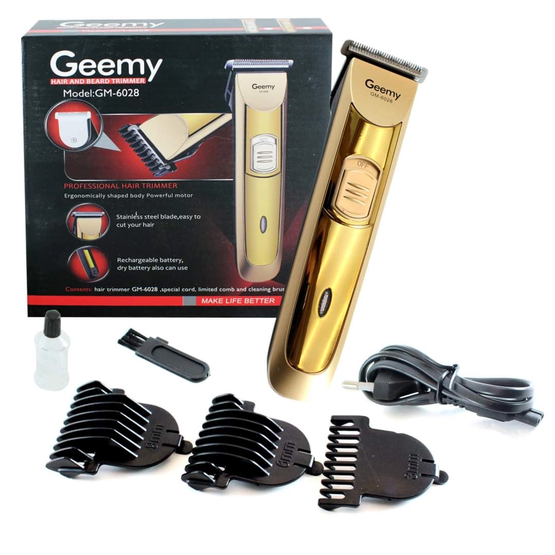 Geemy GM-6028 Professional Hair & Beard Trimmer Clipper for men ...