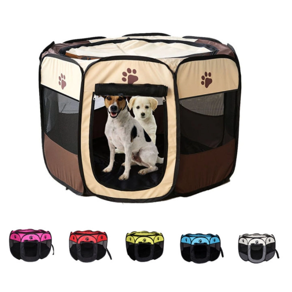 Portable Folding Pet Tent Dog House Octagonal Cage For Cat Tent Playpen ...