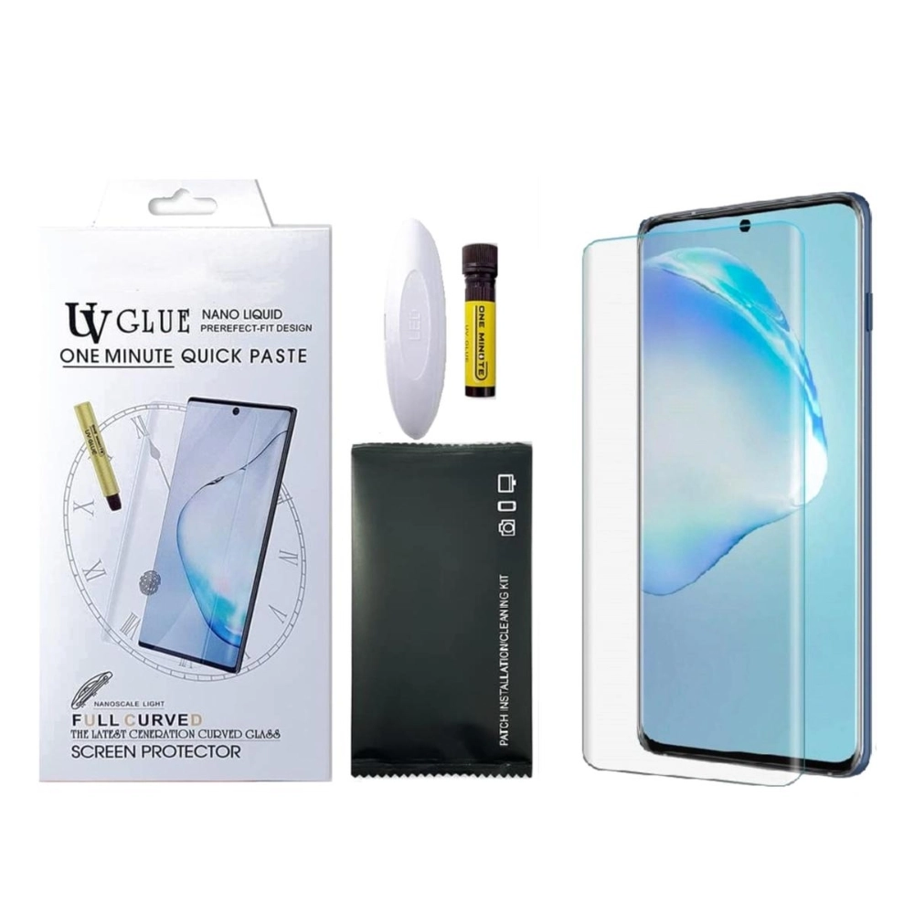 One Minute Uv Light Adhesive Tempered Glass Screen Protector For ...