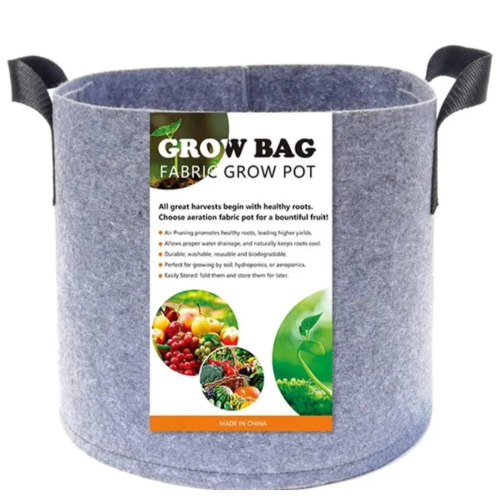 Premium Quality GEO Plant Grow Bag – 15 Gallon (Dia 18", Height 14") – 1 Pc