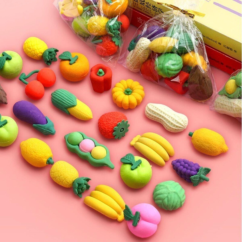 Fruit design ERASER 4 pcs in a set