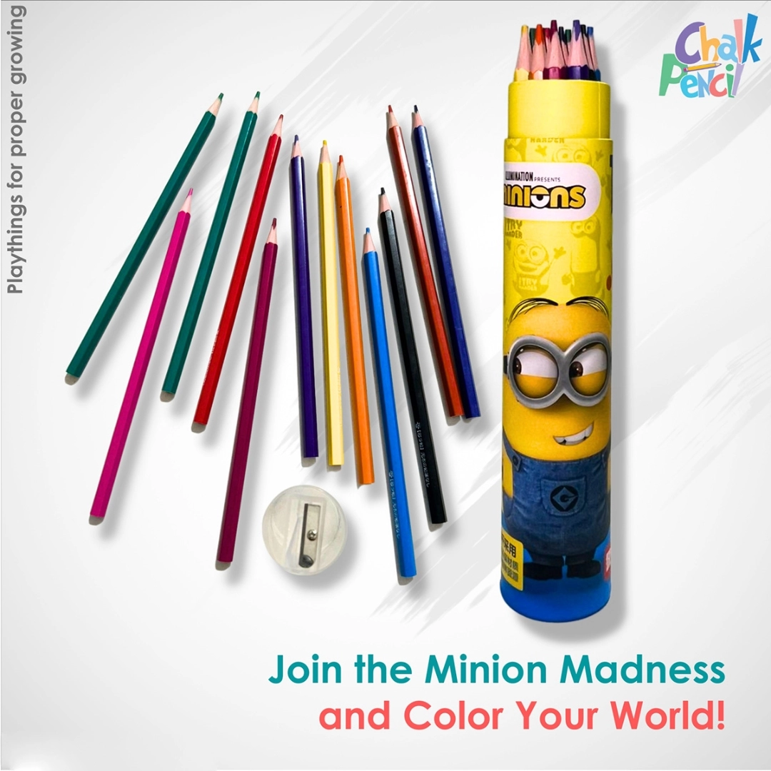 Minions Color Pencil by Chalkpencil