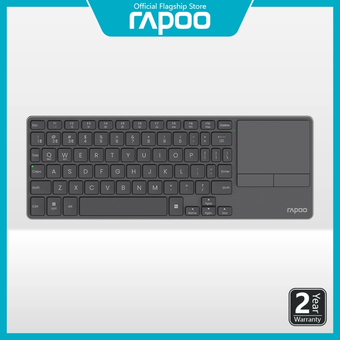 Rapoo E900T Portable Wireless Keyboard with Touchpad - Black/White ...
