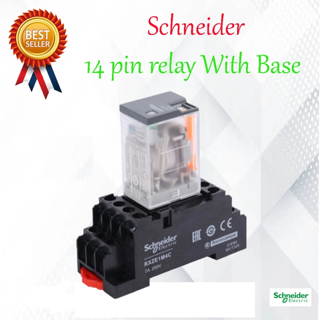 AC 220V/240V Schneider Coil 8 Pin DPDT Power Electromagnetic Relay With ...