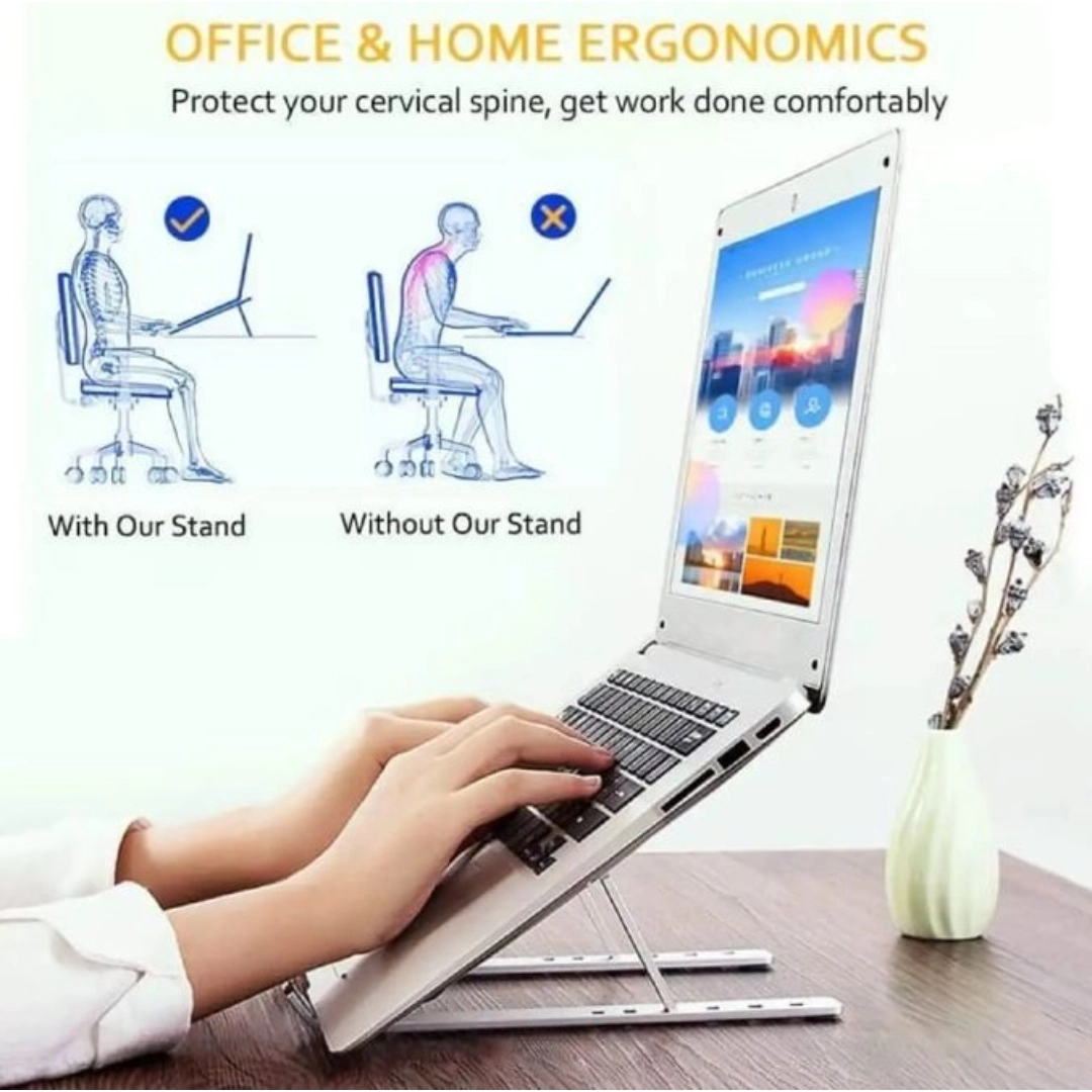Laptop Stand Aluminum Alloy Adjustable Multi-Angle Laptop Stand 10-17 ...