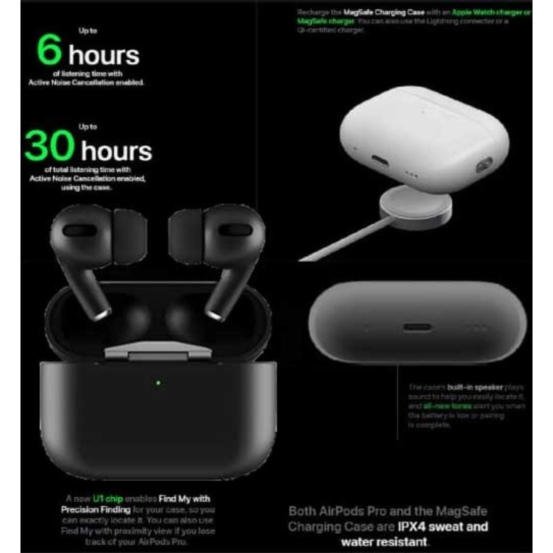 Airpods Pro 2nd generation Pop Up Made In Dubai With Wireless Charging ...