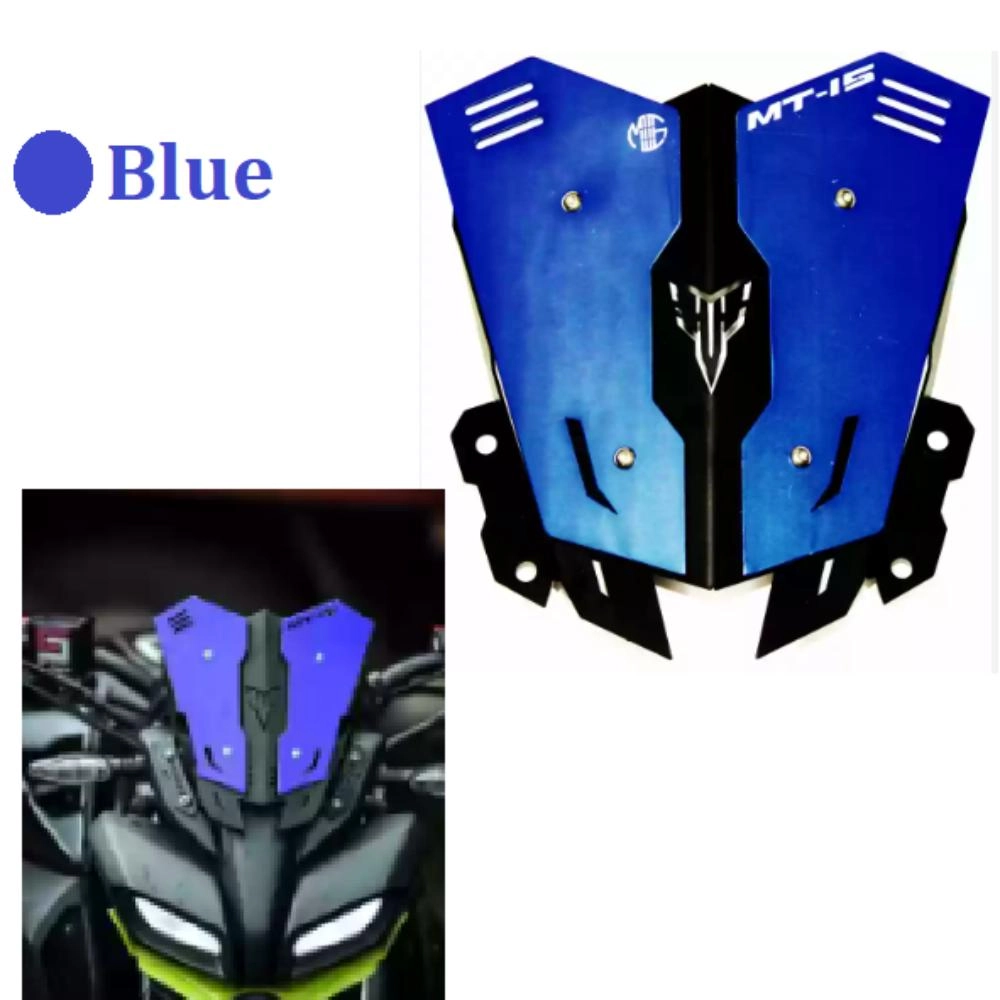 Yamaha Mt-15 headlight windshield metal crown or CNC aluminum crown for ...