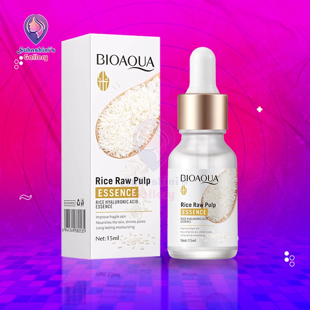BIOAQUA Rice Raw Pulm Face Essence Hyaluronic Acid Shrink Pores Soften ...