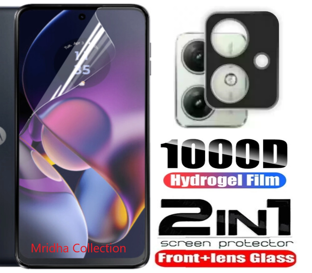 2in1 Protector Combo Pack for Motorola Moto G54 (Front Hydrogel Screen ...