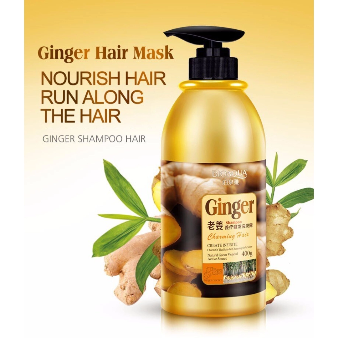BIOAQUA Natural Herbal Ginger Shampoo Anti Hair Loss And Hair Growth ...